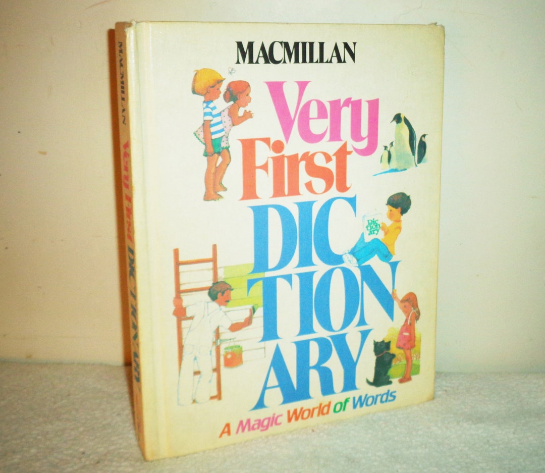 1983 Weekly Reader Macmillan Very First Dictionary Oversized Hard Cover ...