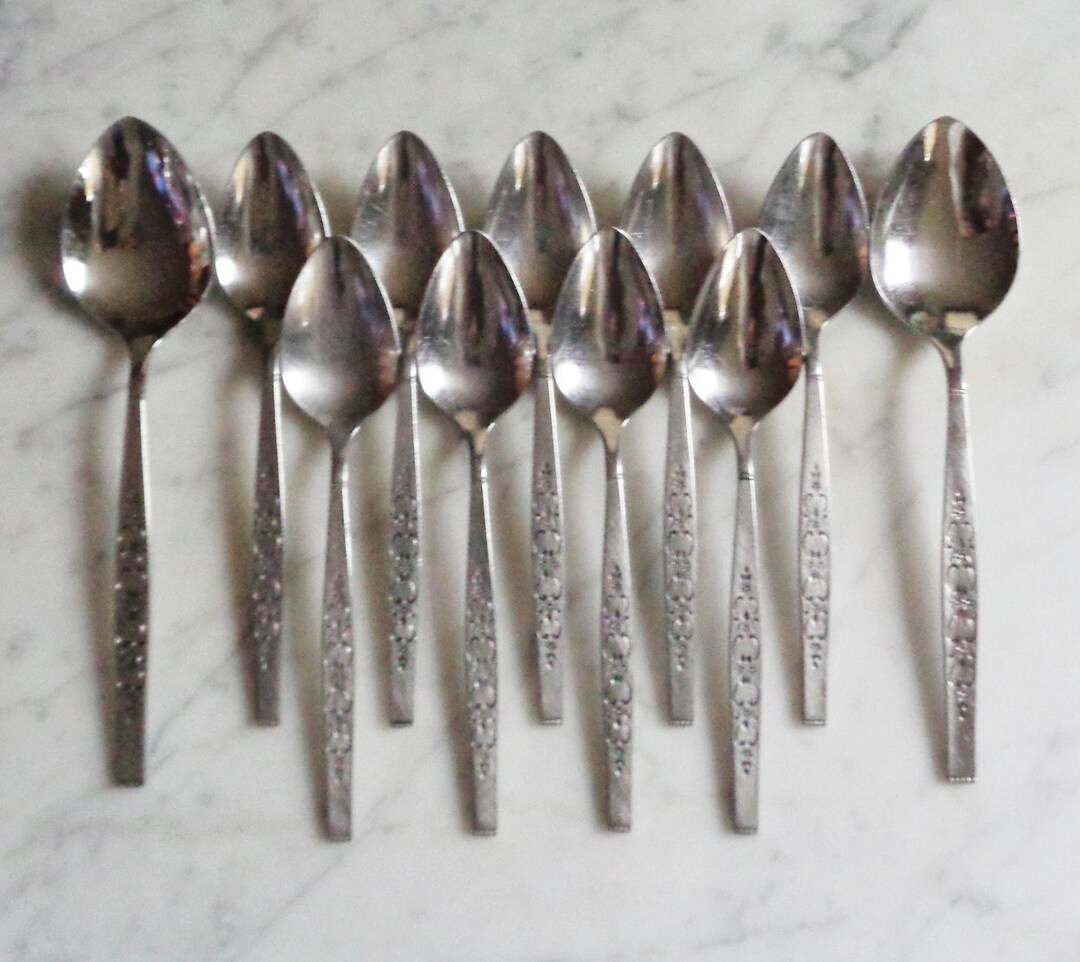 Spanada Wm A Rogers Premier Stainless Oneida Ltd 2 Table Soup Spoons ...