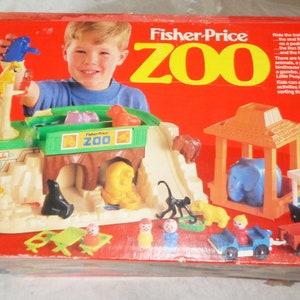 Fisher Price Little People Zoo Set in Box 1984 916 Complete With All ...
