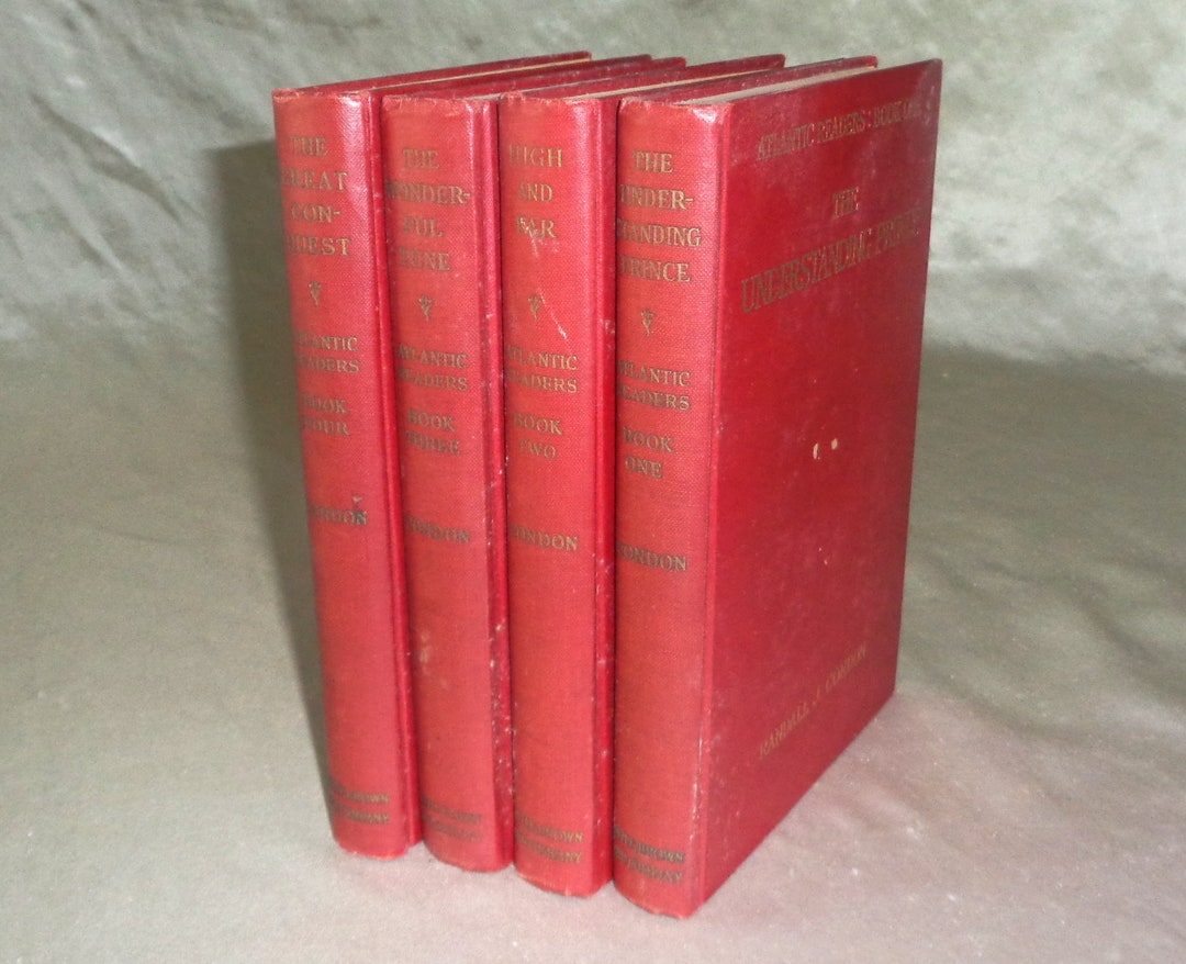 Atlantic Readers 1928 Volume 1-4 Hardcover Book Set Grade IV - Etsy
