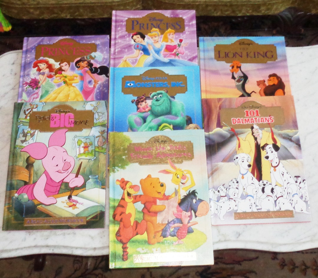 Disney Read Aloud Story Books Set of 7 Disney Princess Monsters Inc ...