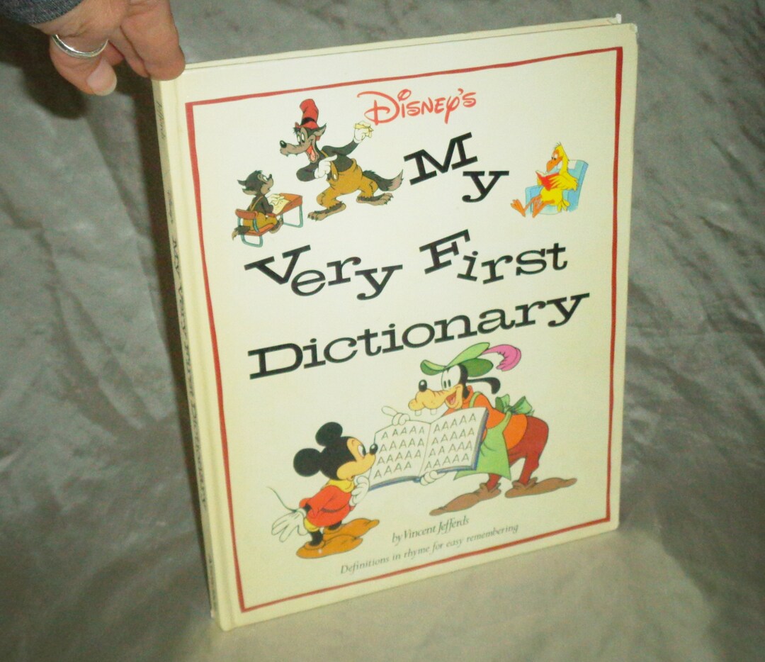 1997 Disney's My Very First Dictionary Oversized Hard Cover Book - Etsy