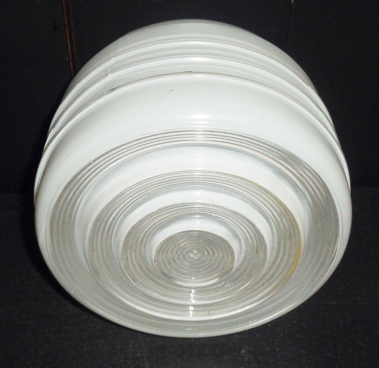 Bullseye Skyscraper Glass Light Fixture Cover 6x6inch Vintage - Etsy