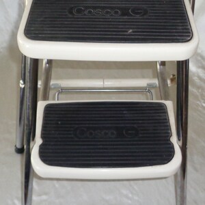 Cosco Utility Fold Out Step Ladder Vinyl Padded Chair in - Etsy