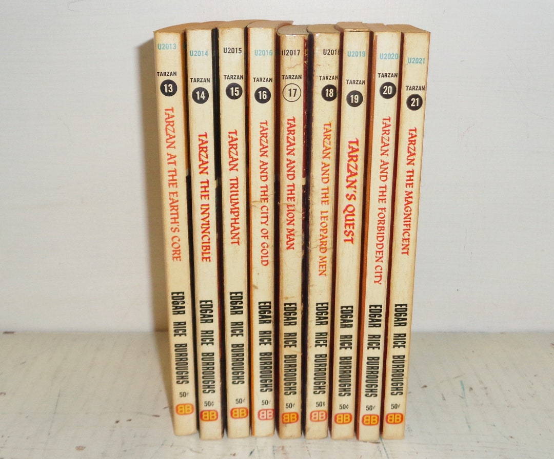 9 Tarzan Series Ballantine Books 1964-68 by Edgar Rice Burroughs ...