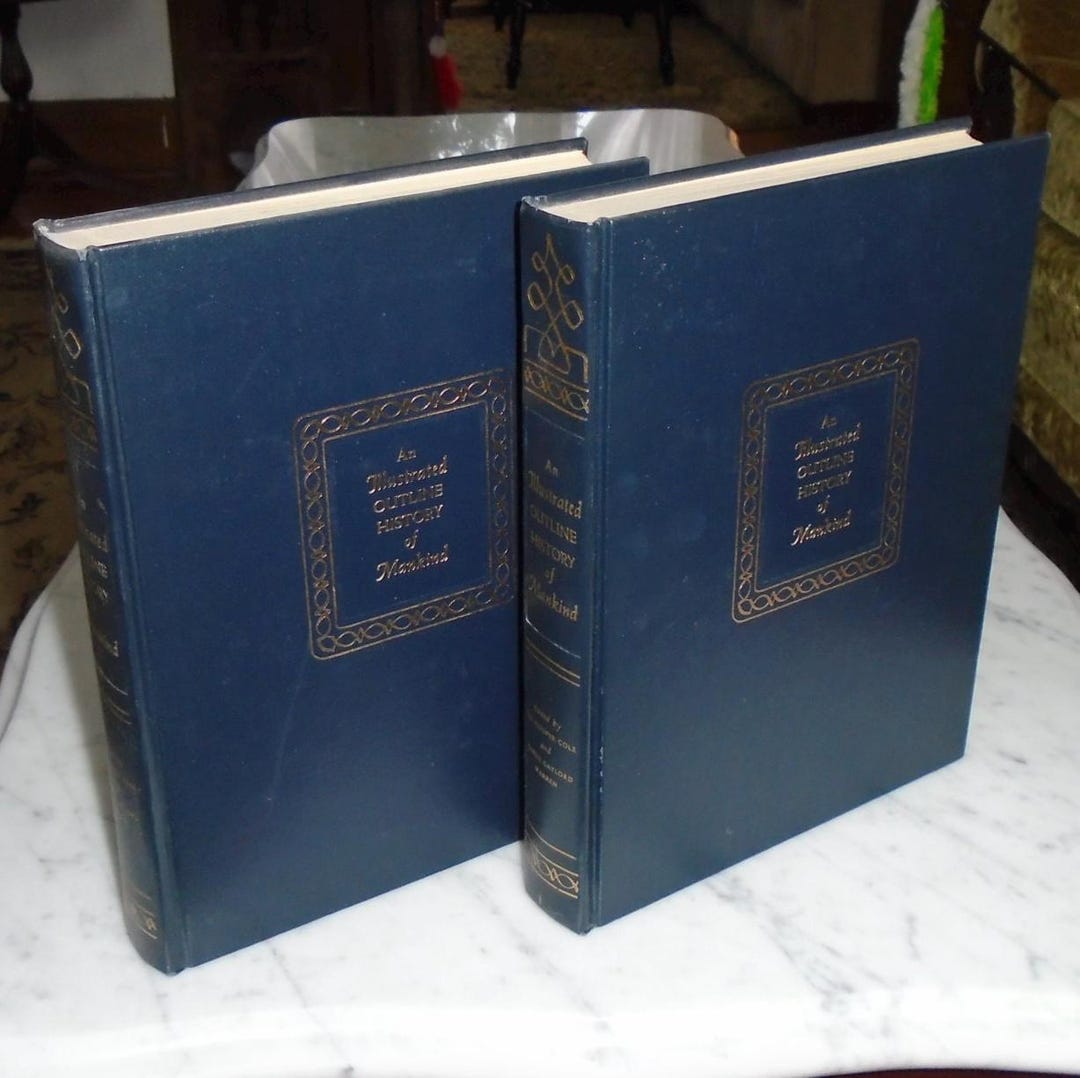 Vintage Grolier Illustrated Outline History of Mankind 1965 HC Book Set ...