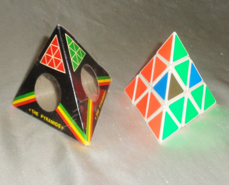 Rubrics Cube Triangle Pyramid From the 1980s in Original Box - Etsy