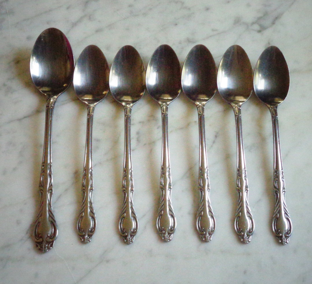 National Stainless Japan Medford 1 Table Soup Spoon & 6 Teaspoons - Etsy