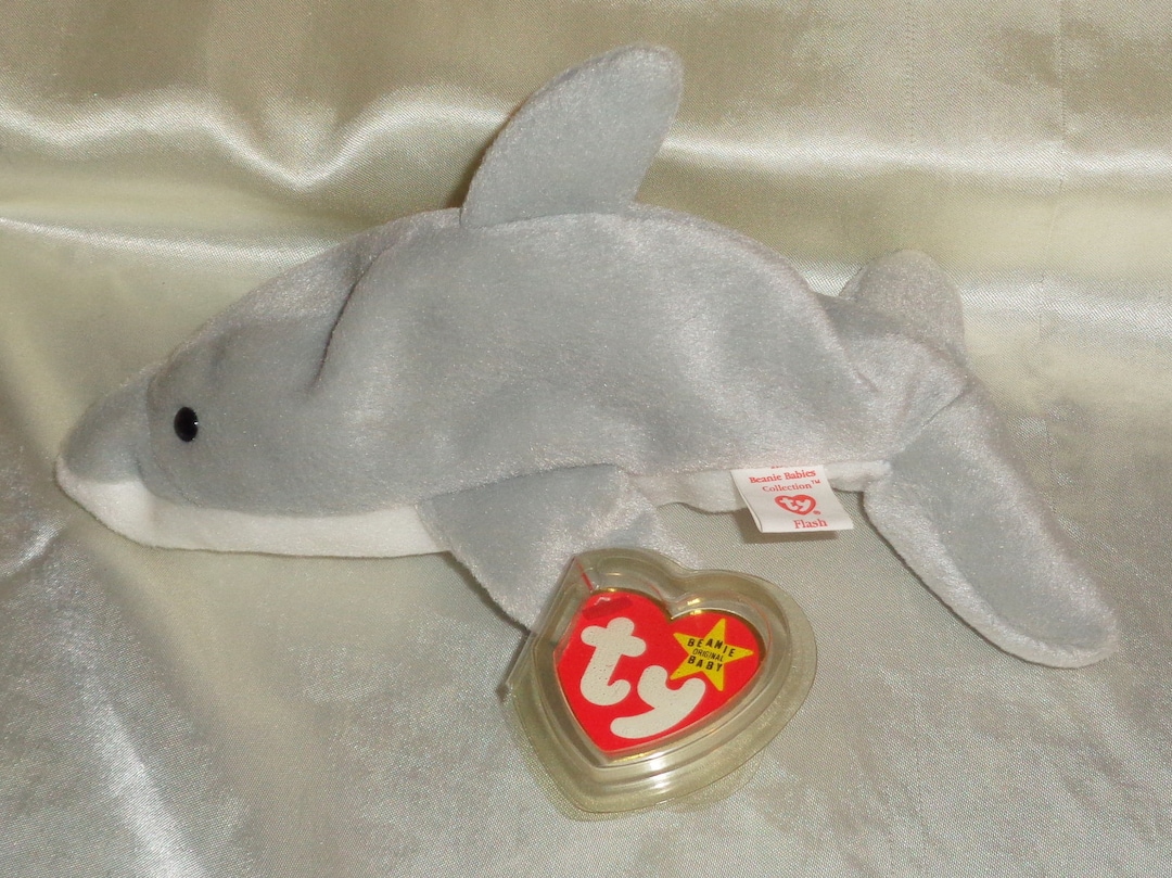 Ty Beanie Babies Baby 1993 Flash Dolphin 4021 Bday 5-13-93 - Etsy