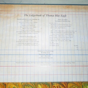 The Ledgerbook of Thomas Blue-eagle 1995 HC Book - Etsy