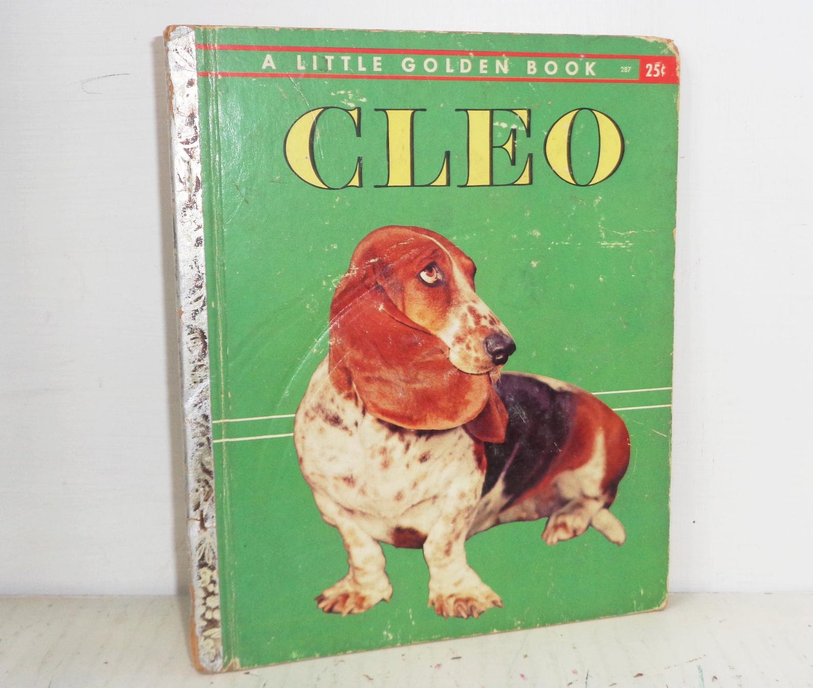 Cleo the Basset Hound Little Golden Book 25c #287 1957 "a" Edition ...