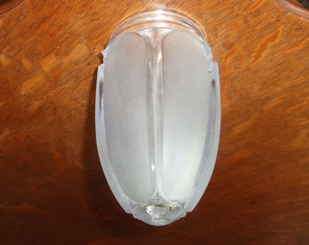 Frosted Bullet Cone Glass Light Cover Industrial Age Benjamin Explosion ...