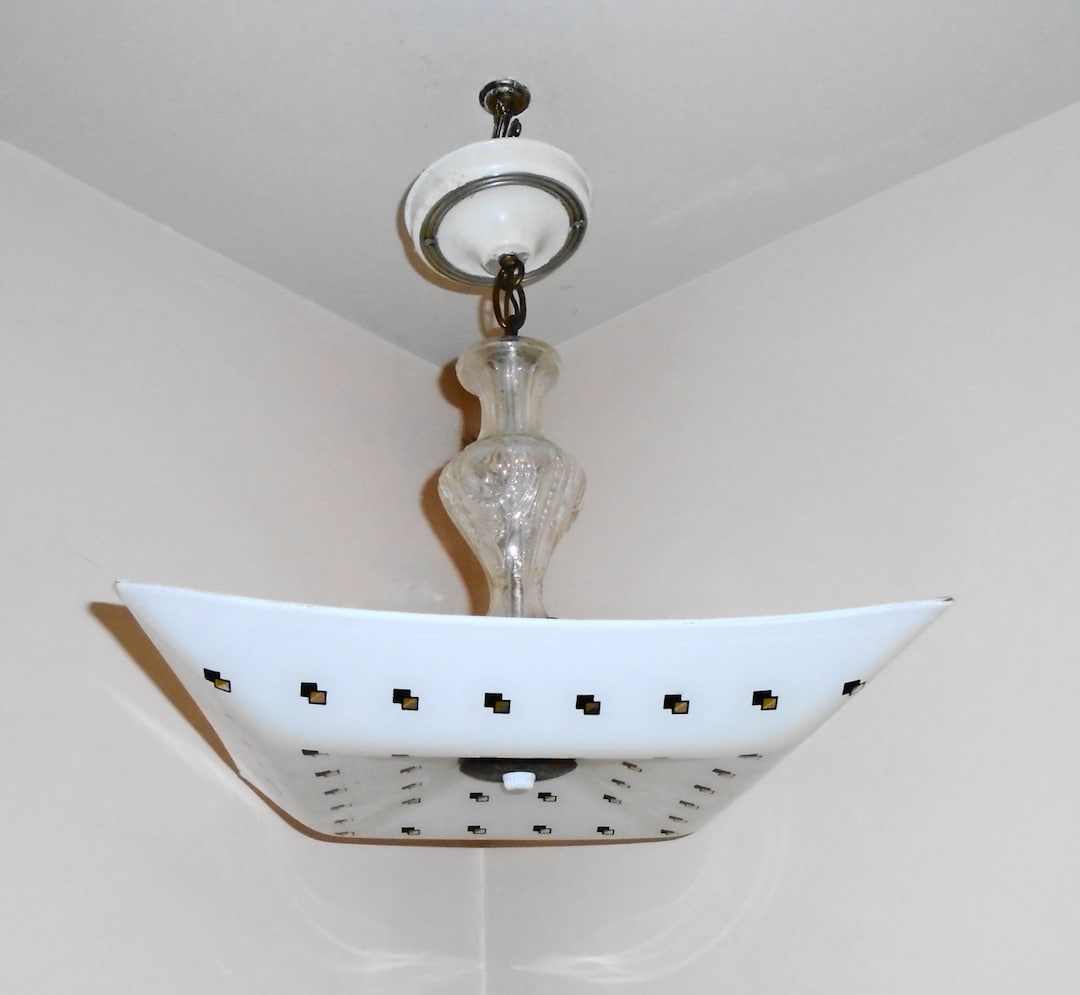 Concave Light Shade on Homart 4 Bulb Union Made Pendant Electric ...