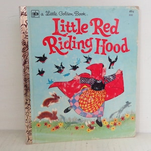 Little Red Riding Hood Little Golden Book 49c #232 1974 Golden Press - Etsy