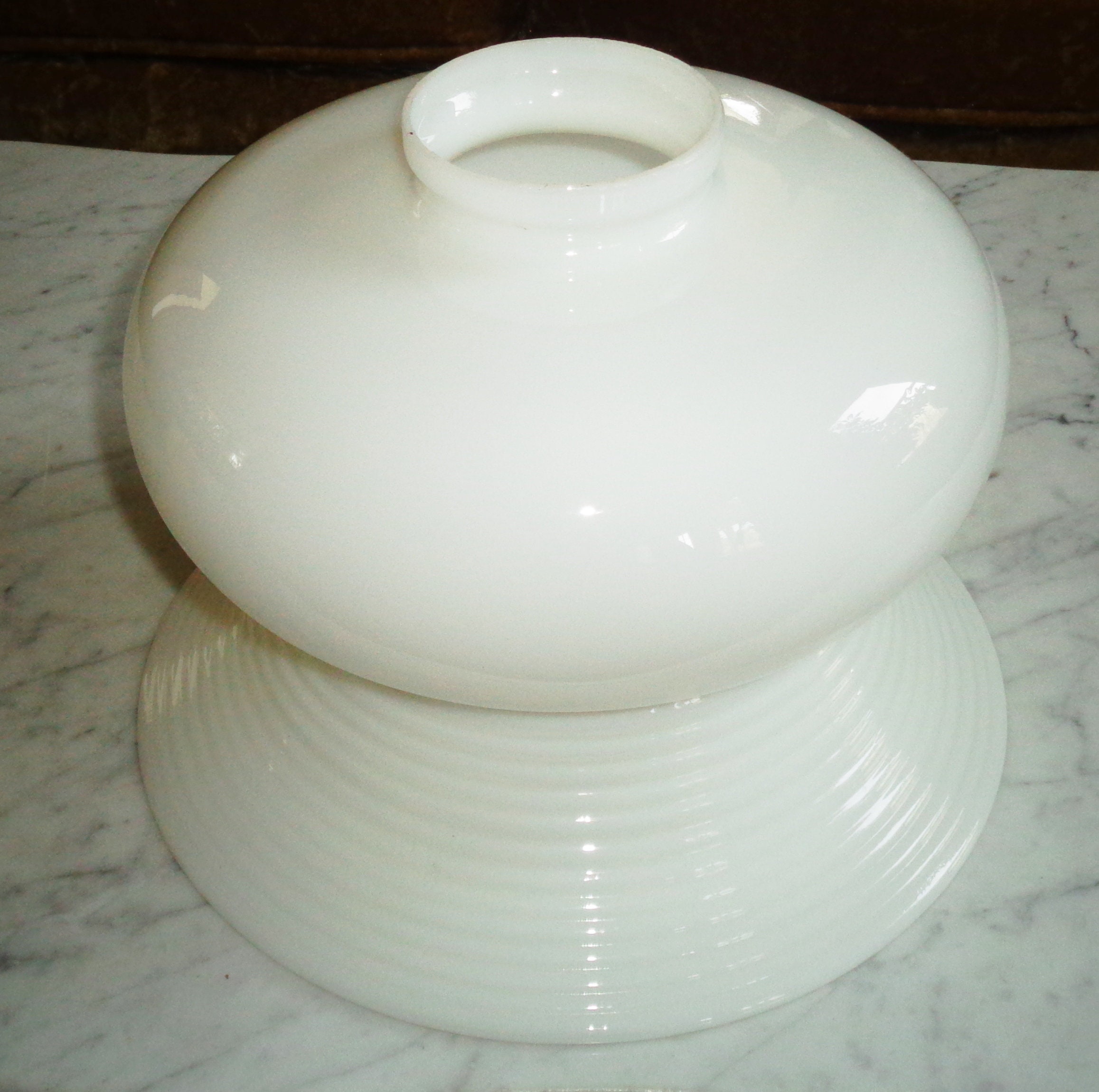 10 inch Milk Glass Lamp Diffuser Rembrandt Torchiere Floor | Etsy