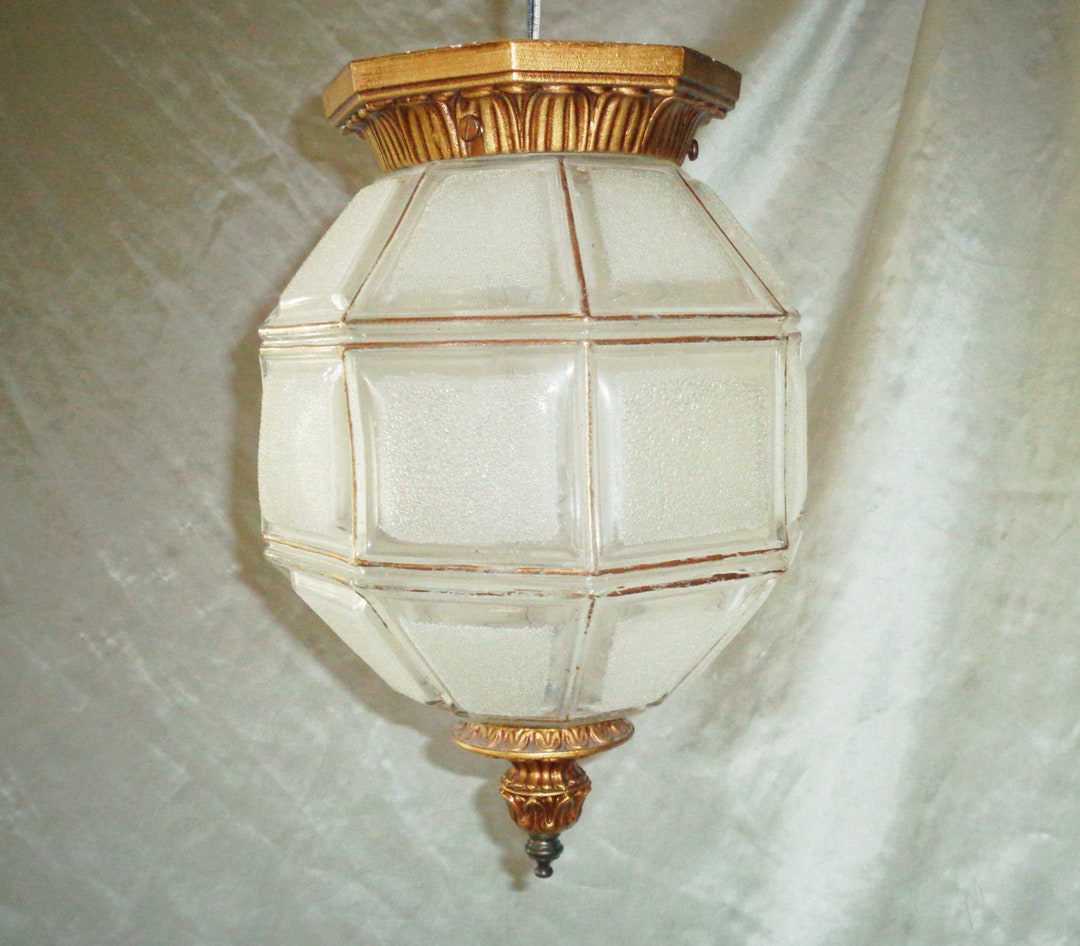 Lightcraft of California Frosted & Clear Panel Glass Ceiling Light ...