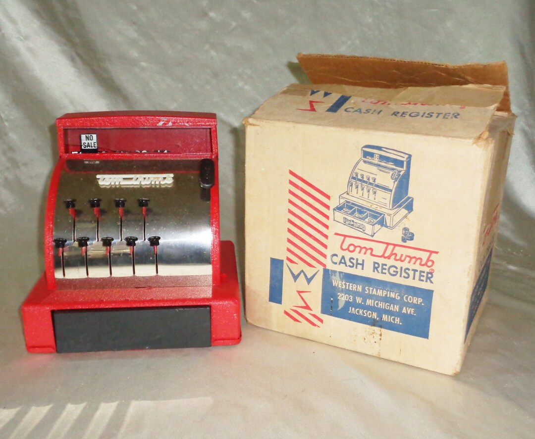 Tom Thumb Cash Register Western Stamping Corp Vintage in - Etsy