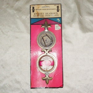 Kwikset Carriage House Style Deadlock Adapter Trim Plate, Decorative ...