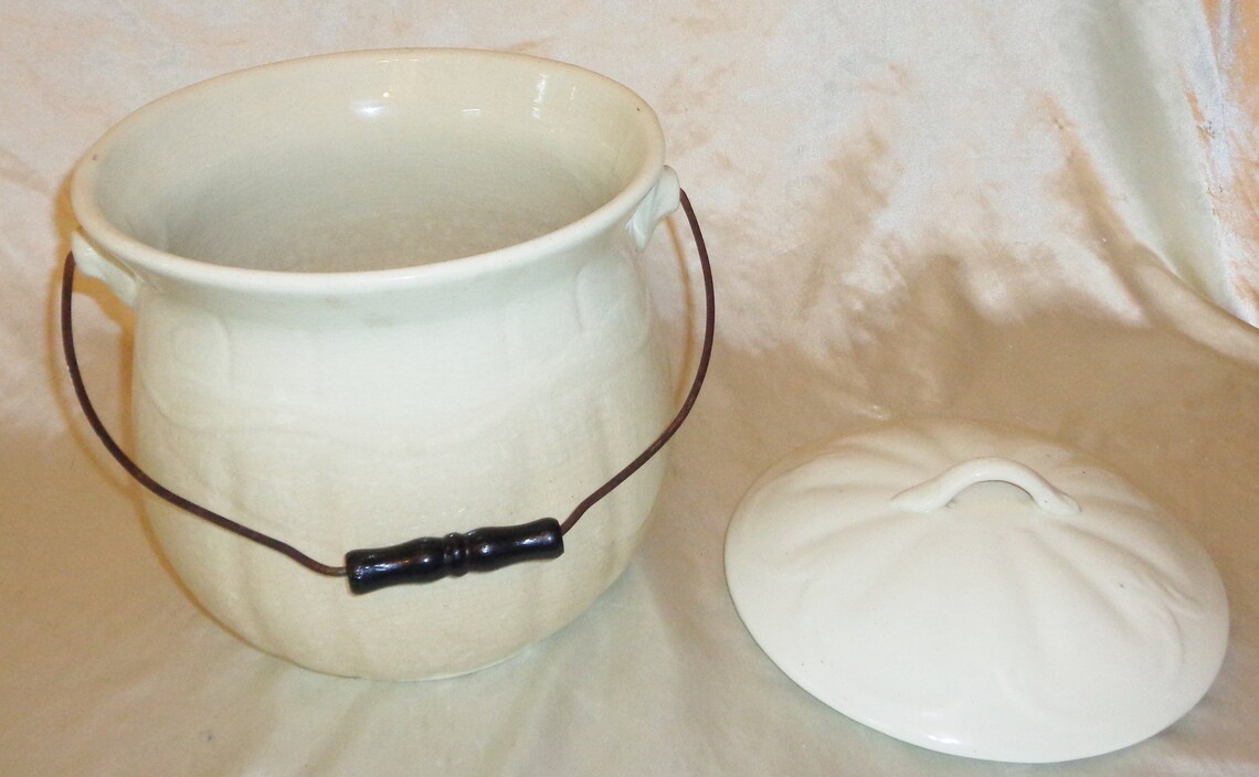 19th Century Antique Ironstone Master Waste Container Chamber Slop Pot ...