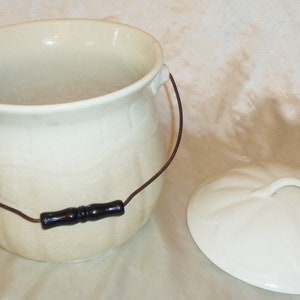 19th Century Antique Ironstone Master Waste Container Chamber Slop Pot ...