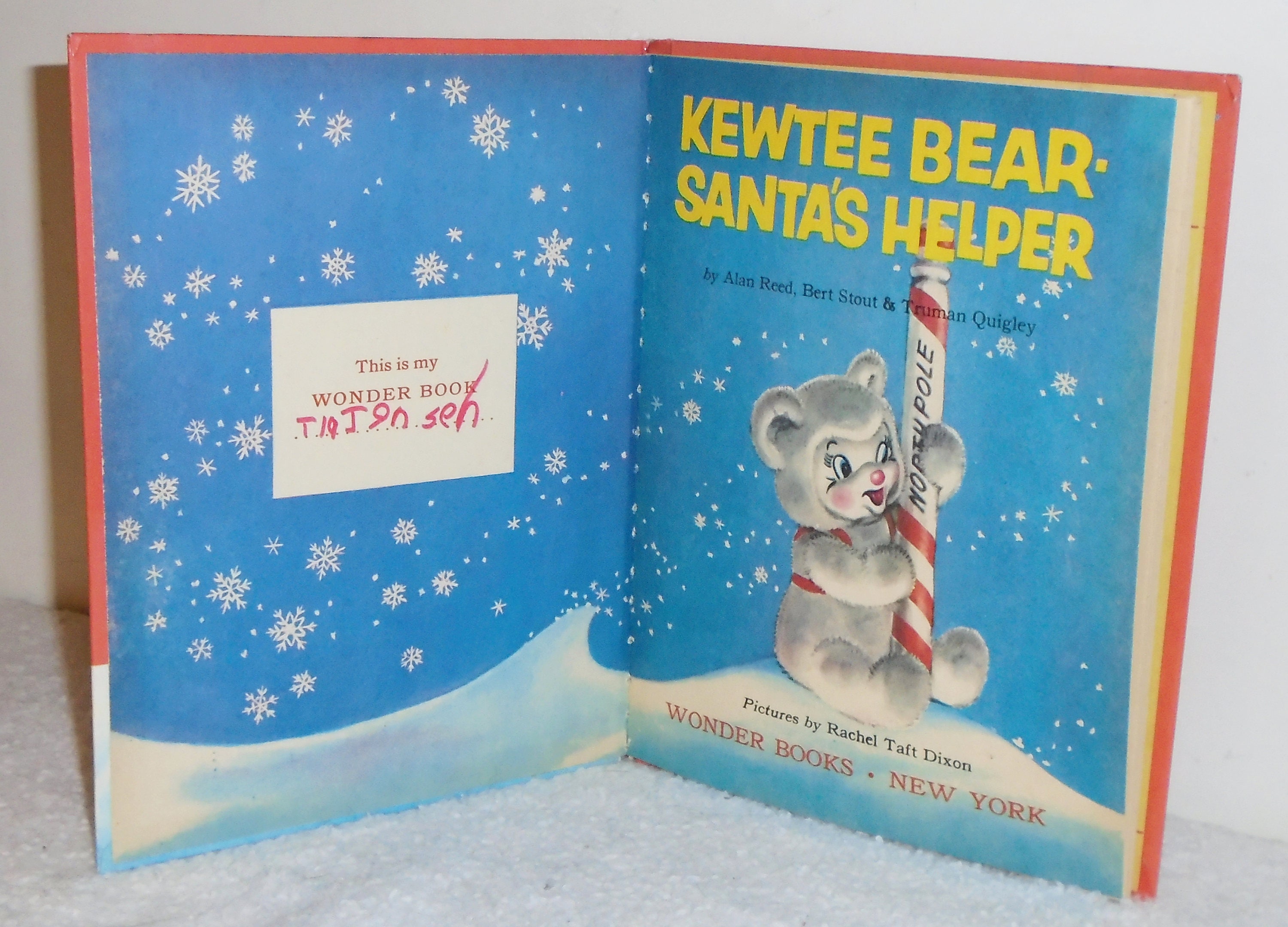 Vintage Wonder Book ~ Kewtee Bear Santa's Helper 29c 1956 #652 - Etsy