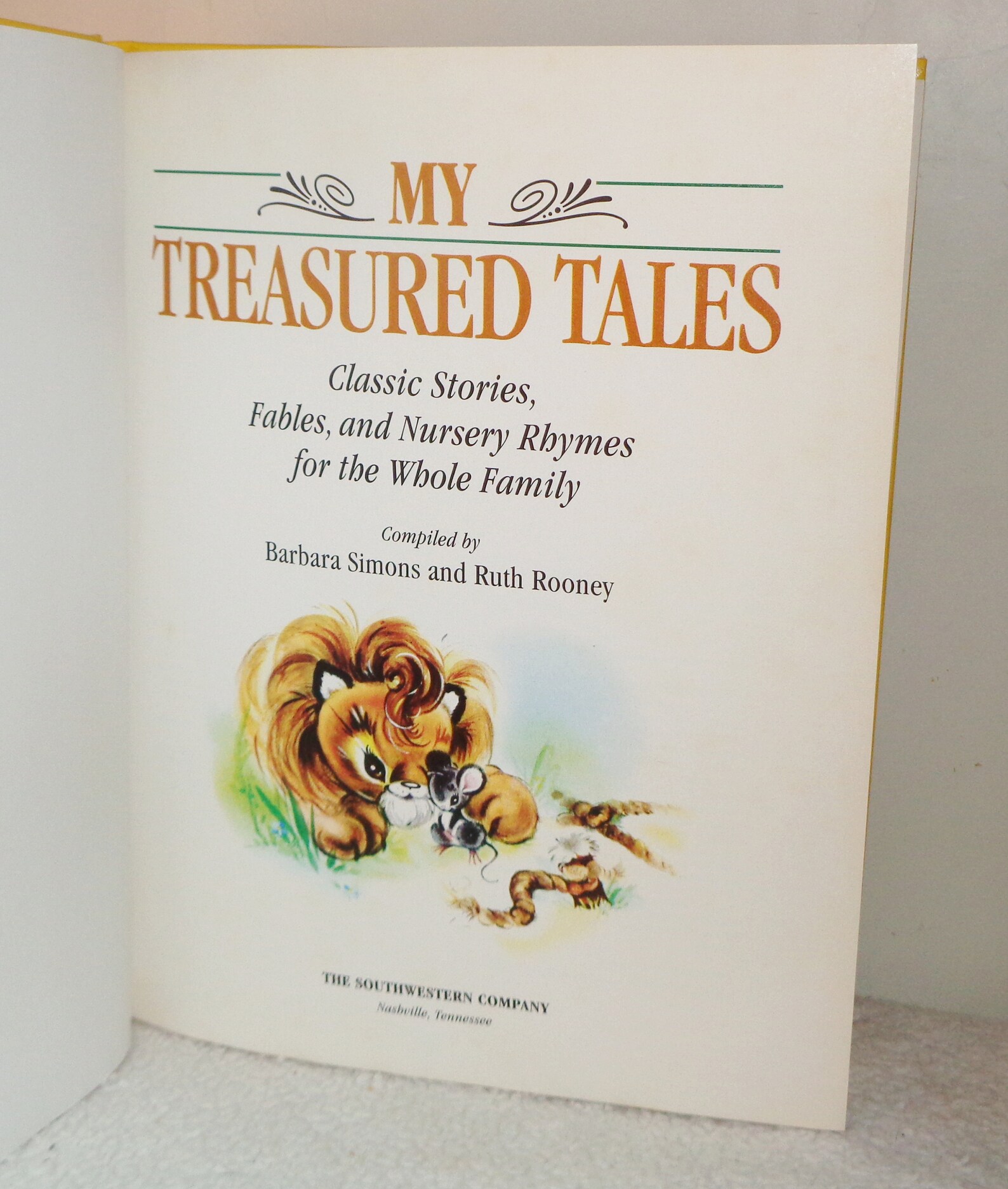 1995 My Treasured Tales Oversized 11x8 3/4inch HC Book | Etsy