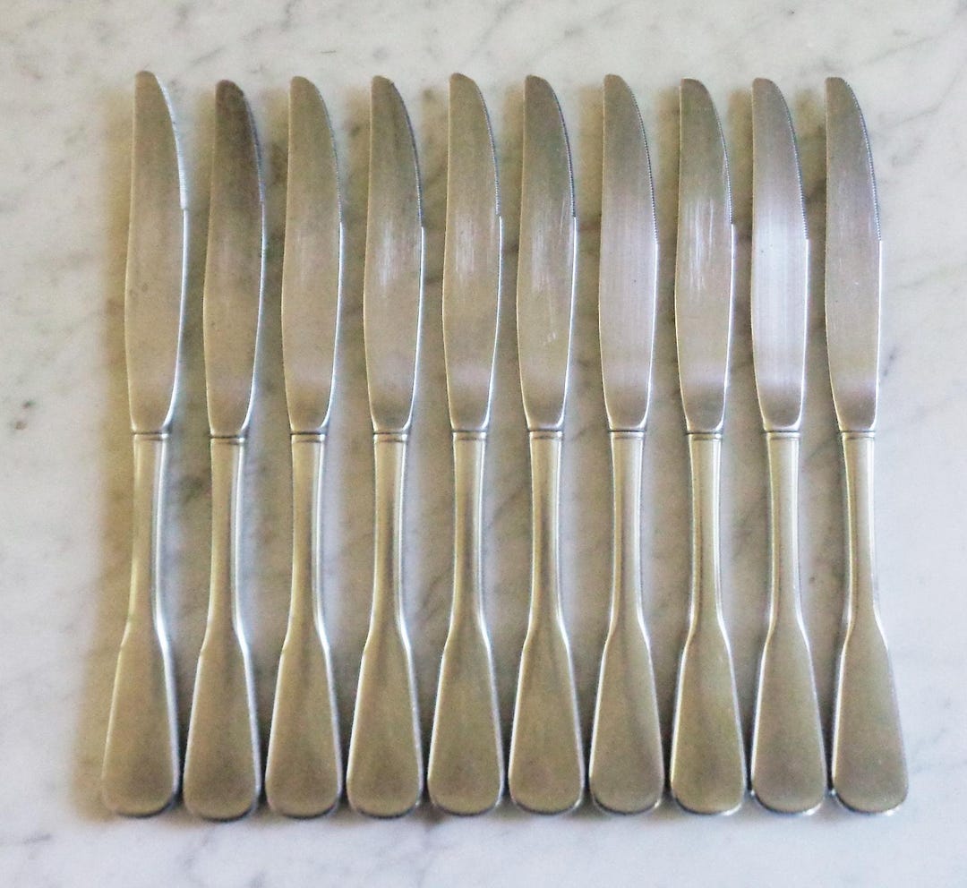 10 SSS by Oneida Colonial Boston Minute Men Stainless Steel Hollow ...