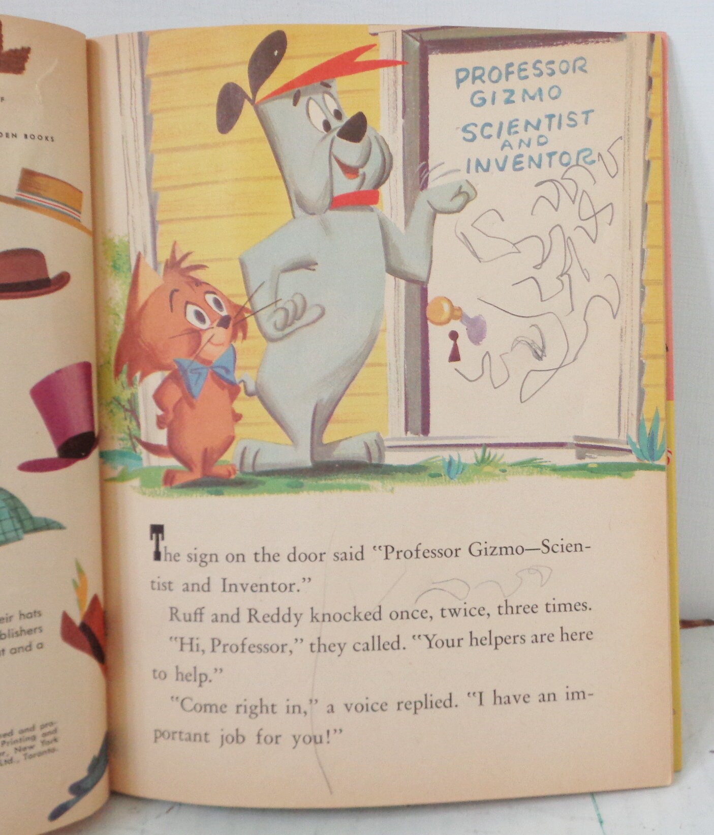 Ruff and Reddy Little Golden Book 25c 1959 #378 First "a" Edition ...