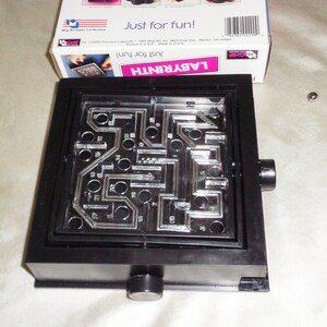 1989 Marble Tilt Labyrinth Maze Game Precision Magnif Game of Skill ...
