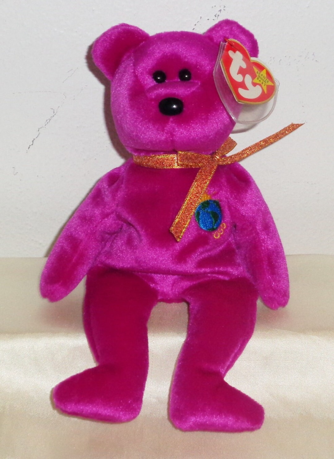 Ty Beanie Baby 1999 Millenium Bear January 1, 1999 W Error Tags PE ...