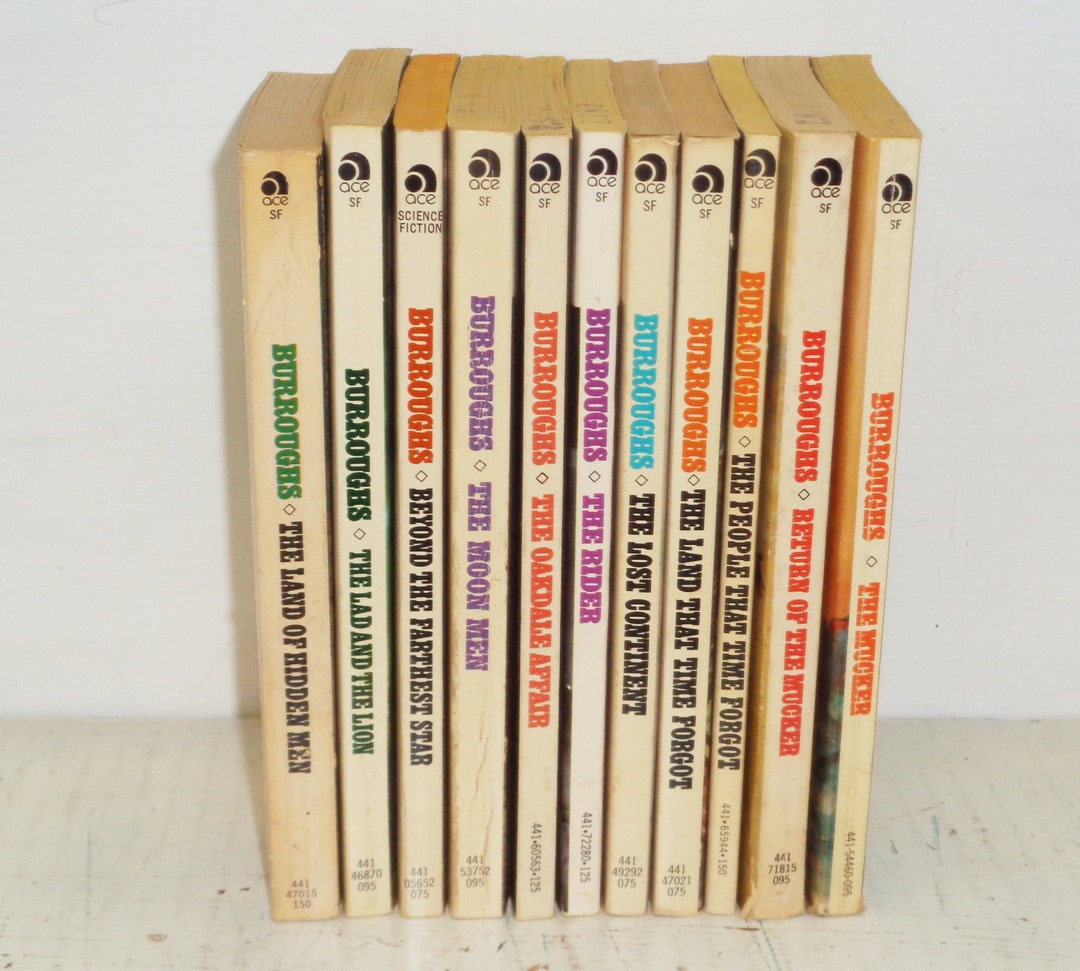 11 Ace Sci Fi Classic Edgar Rice Burroughs Books ~ Mucker, People ...
