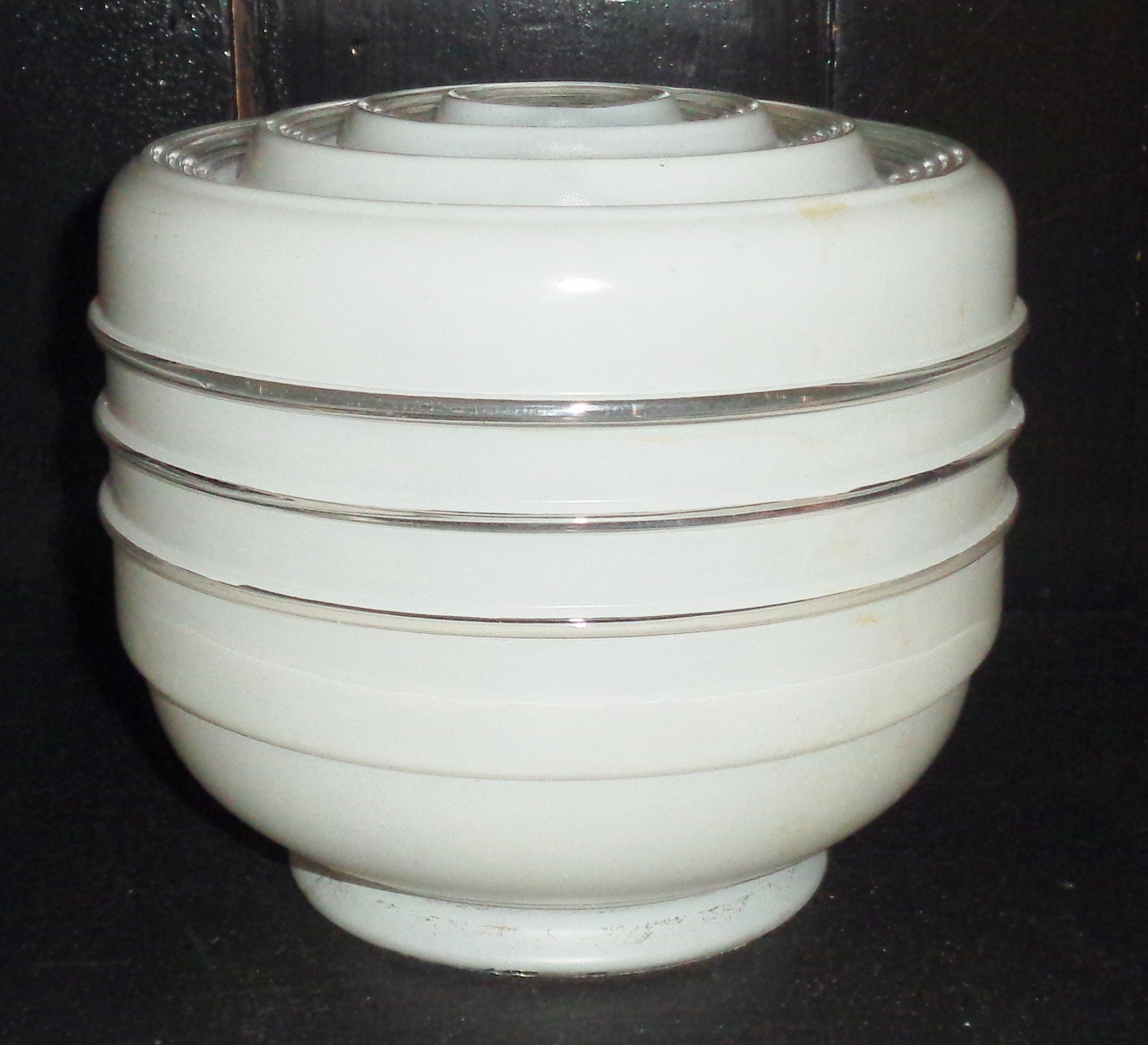 Bullseye Skyscraper Glass Light Fixture Cover 6x6inch Vintage - Etsy