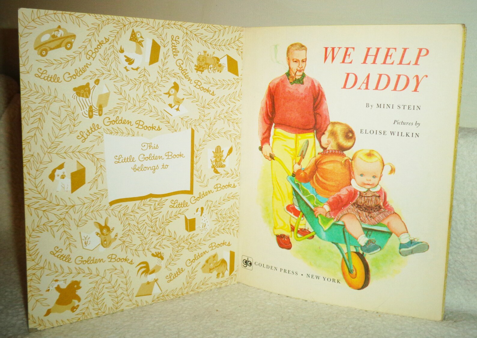 Eloise Wilkin Golden Book We Help Daddy 39c 1972 468 - Etsy