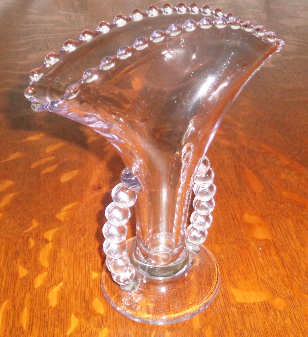 Vintage Elegant Imperial Candlewick 10 1/2 Inch Tall Fan Vase - Etsy