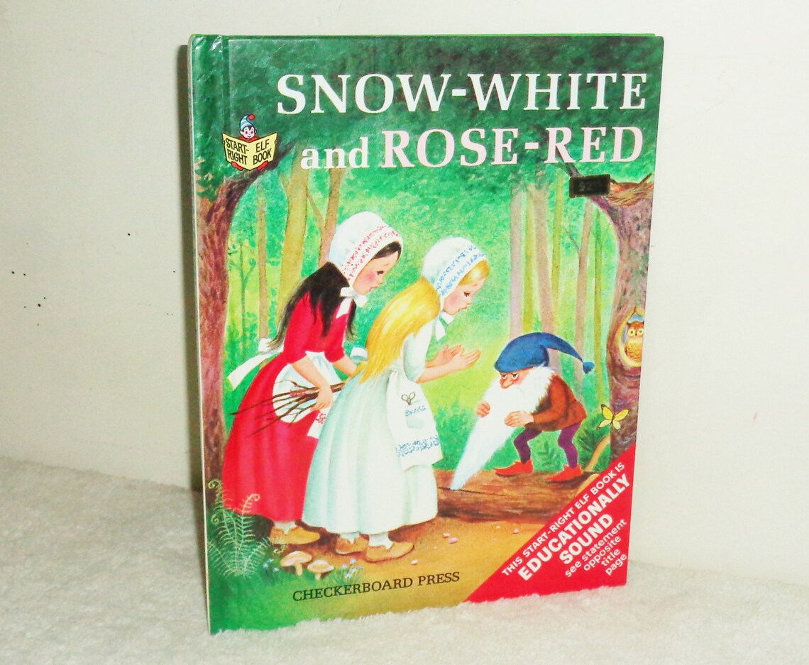 Snow White & Rose Red Large Checkerboard Press Start Right Elf - Etsy