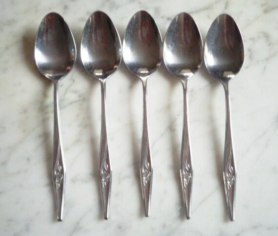 Creative Manor Spritely Rose Stainless 6 1/8 Inch Set of 5 - Etsy