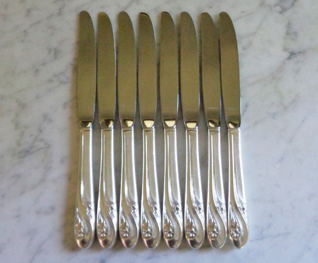 Holmes & Edwards IS Silver Plate Romance 9 3/8 Inch Set of 8 Dinner ...