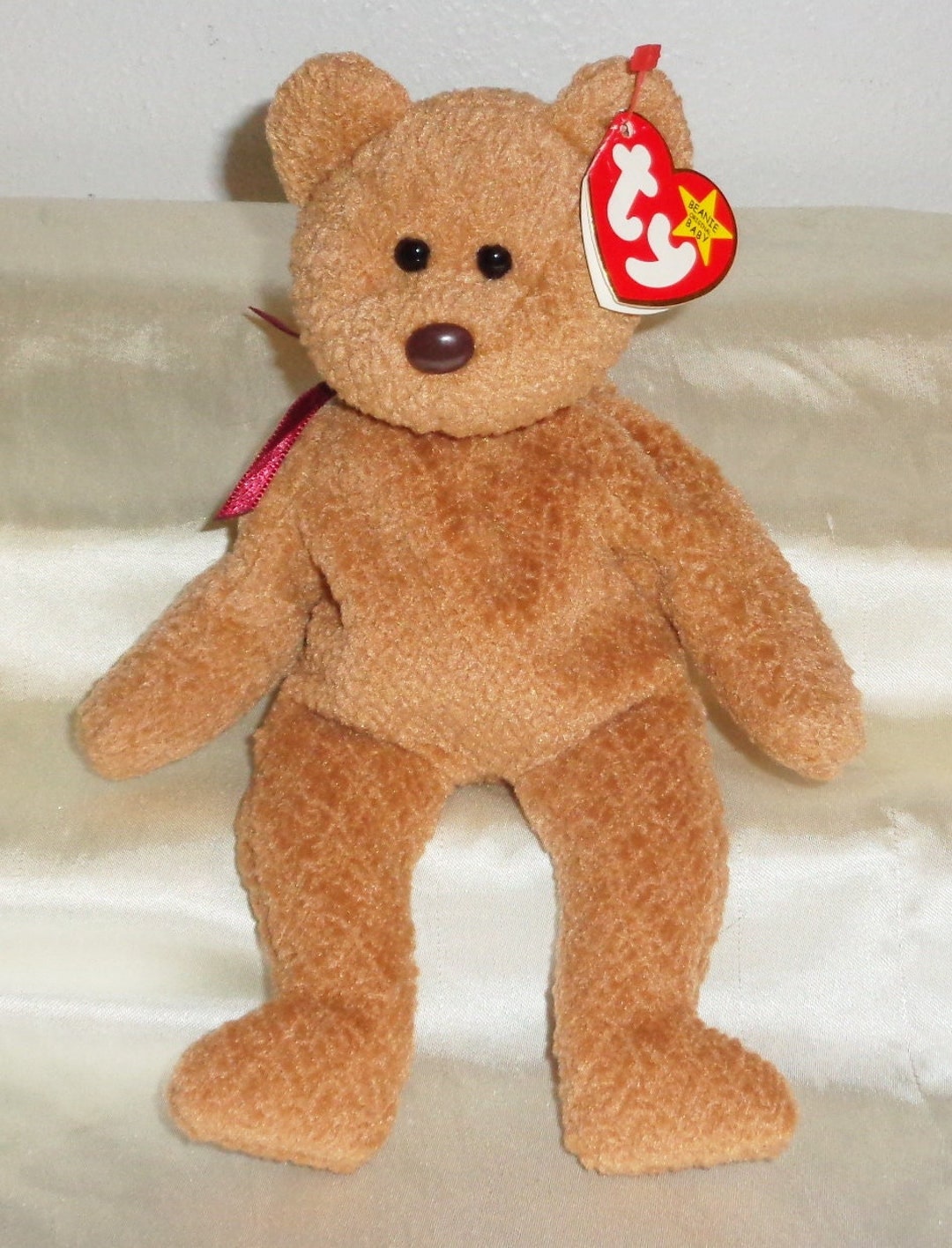 Ty Beanie Babies Baby 1993 Curly Bear Bday April 12 1996 W Error Tags ...