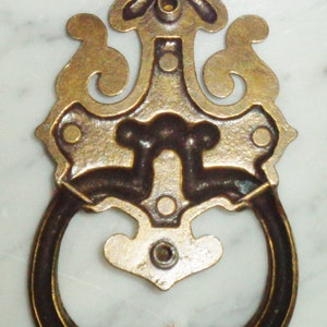 National Lock Co Spade Tip Colonial Carriage House Drop Ring Bail Set ...
