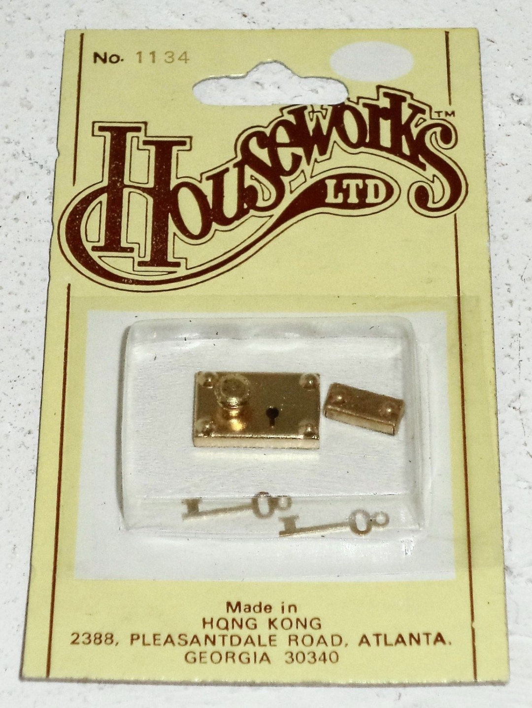 Houseworks LTD Skeleton Key Lock & Keys #1134 MIP Vintage - Etsy