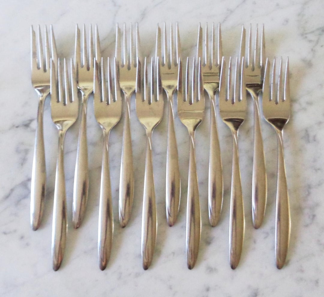 Spiral Stegor / Gorham Stainless Steel 7 1/8 Inch Set of 12 Salad ...