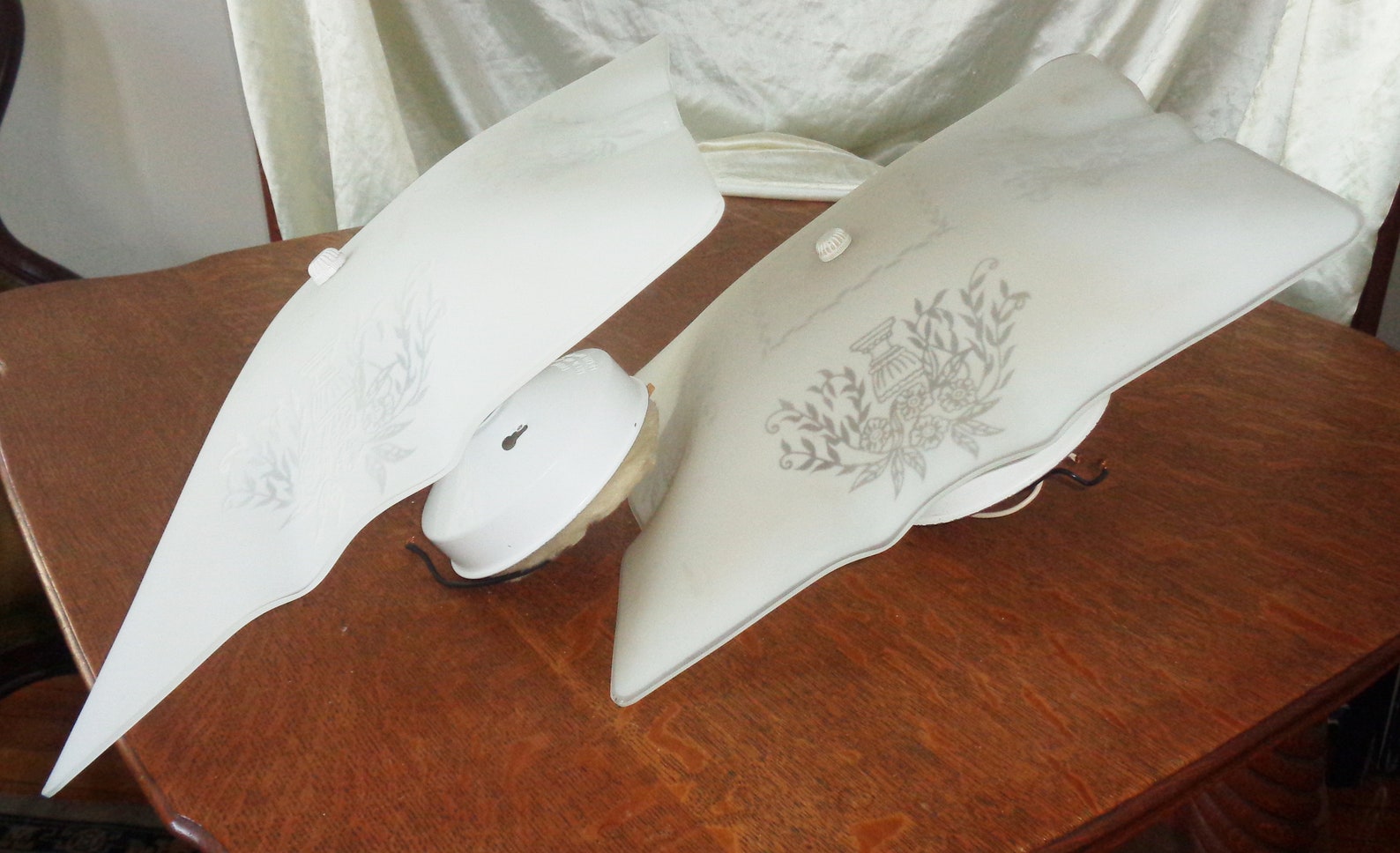 Square Victorian Roman Flower Floral Motif Ceiling Light | Etsy