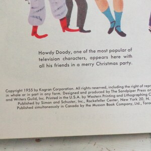 Howdy Doody and Santa Claus Little Golden Book #237 25c 1955 First "a ...