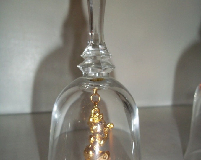 Gold Charm Crystal Disney Bell W/ Daisy Duck new England - Etsy