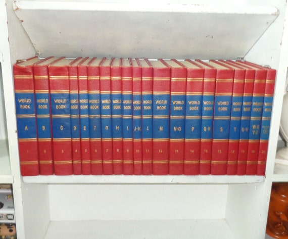 World Book Encyclopedia Set Complete 20 Volume 1961 Red - Etsy