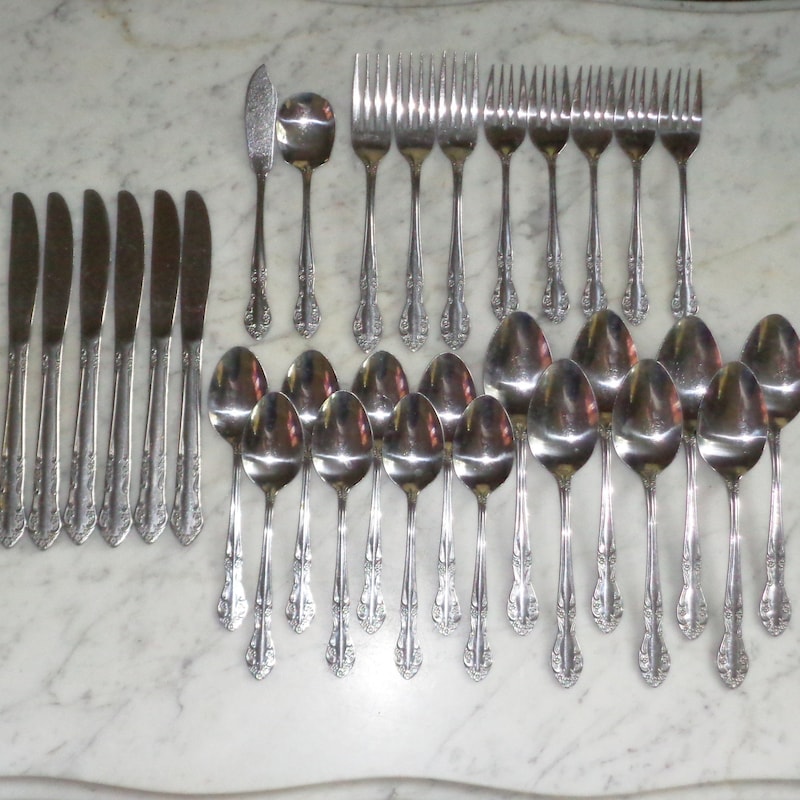 Korean Stainless Flatware Set - Etsy