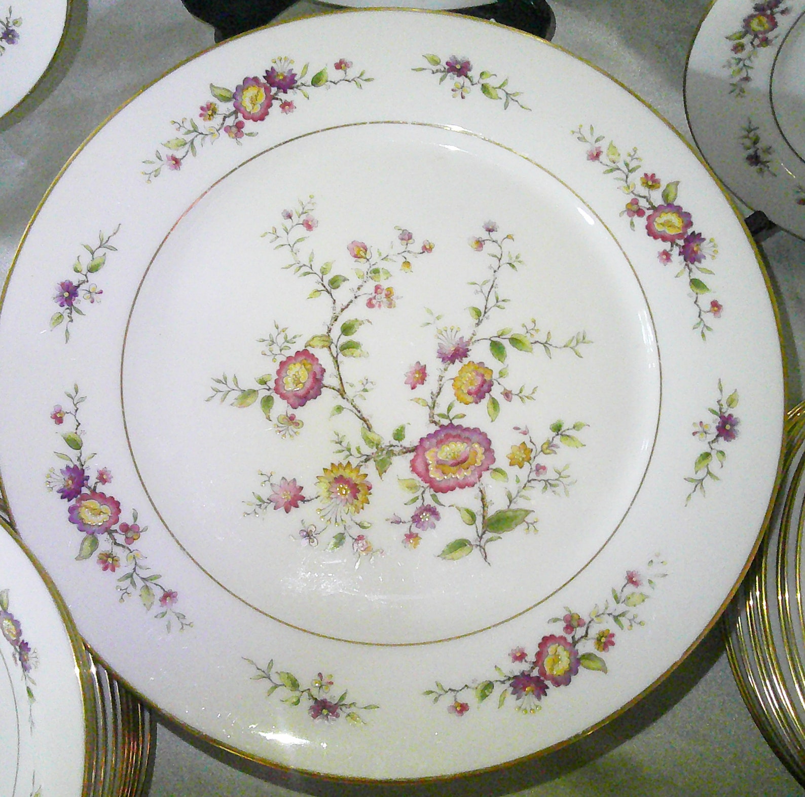 88pc Noritake Ivory China Asian Song ~ 7 Piece Place Settings +serving ...