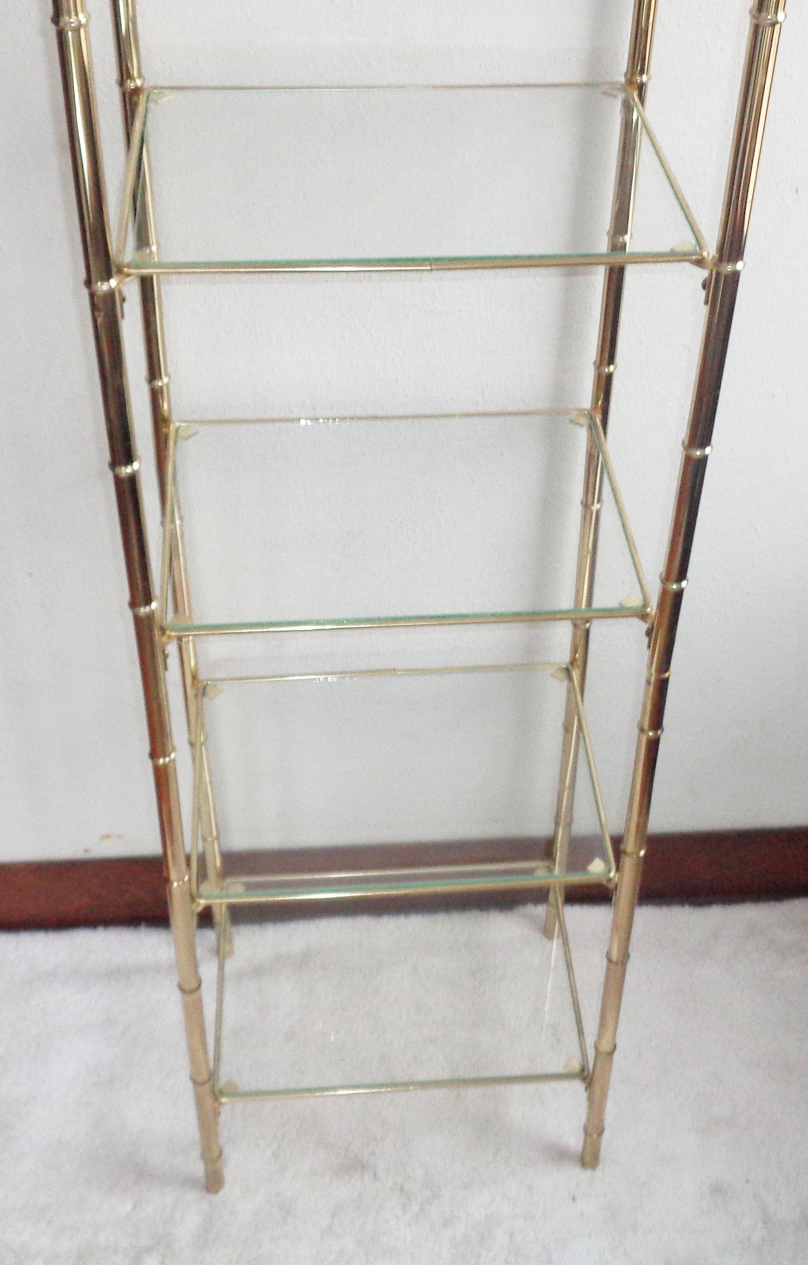 Etagere Shelving Unit 5 Foot Tall 4 Tier Glass Shelf Plant - Etsy