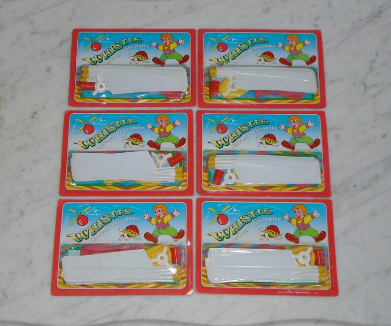 Whistle Balloon Helicopter Party Favor Toys Made in Taiwan ROC, Set of ...