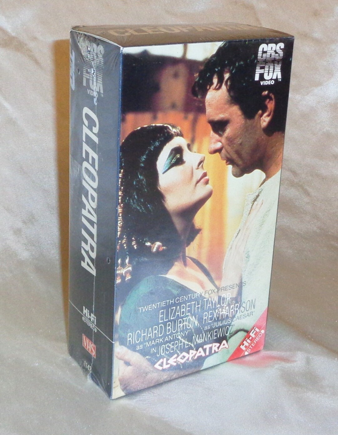 Factory Sealed Cleopatra VHS Red Label CBS FOX Watermarked Elizabeth ...